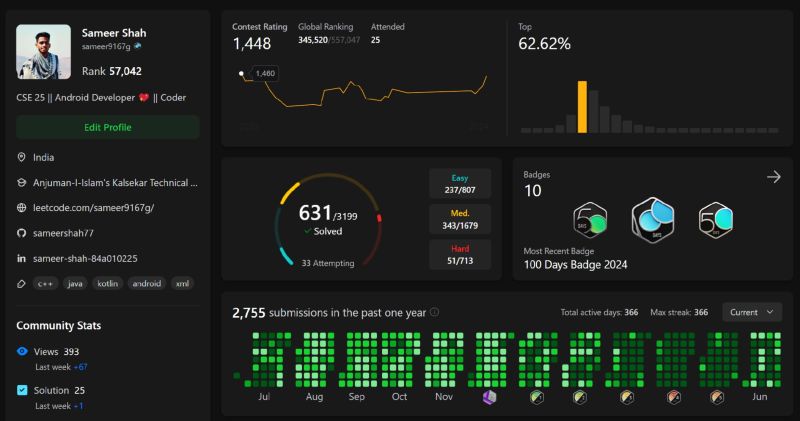 Sameer Shah on LinkedIn: #leetcode #codingjourney #365daychallenge # ... Sameer Shah on LinkedIn: #leetcode #codingjourney #365daychallenge # ...