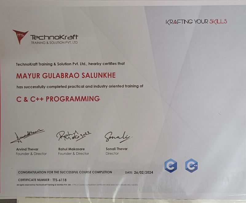 Mayur Salunkhe on LinkedIn: #codingskills #cprogramming #cplusplus # ... Mayur Salunkhe on LinkedIn: #codingskills #cprogramming #cplusplus # ...