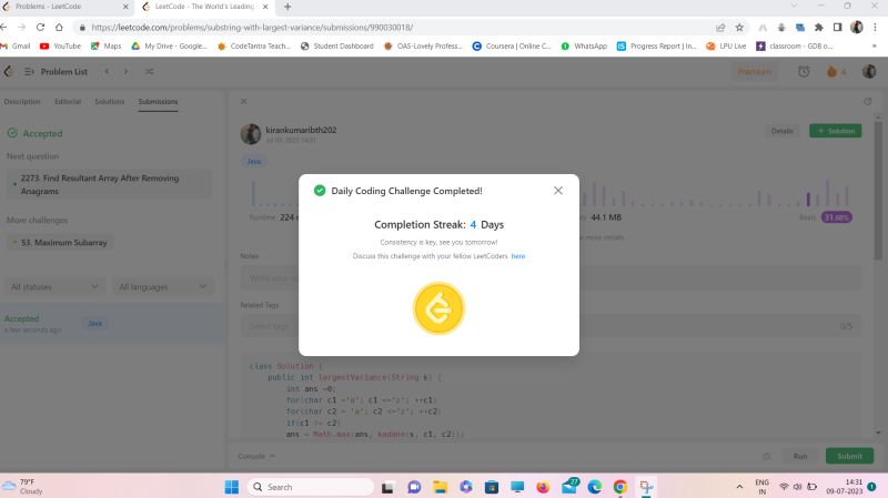 kiran kumari on LinkedIn: #leetcode #ccc #java #codingpractice kiran kumari on LinkedIn: #leetcode #ccc #java #codingpractice