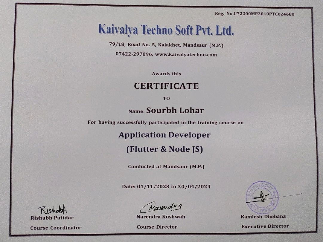 Sourbh Lohar on LinkedIn: #appdevelopment #flutter #nodejs #expressjs # ... Sourbh Lohar on LinkedIn: #appdevelopment #flutter #nodejs #expressjs # ...