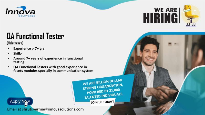 Shruti Verma on LinkedIn: #wearehiring #qa #functional #testing # ... Shruti Verma on LinkedIn: #wearehiring #qa #functional #testing # ...