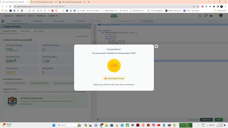 Sujal Sharma on LinkedIn: #problemoftheday #potd #gfg #searching # ... Sujal Sharma on LinkedIn: #problemoftheday #potd #gfg #searching # ...