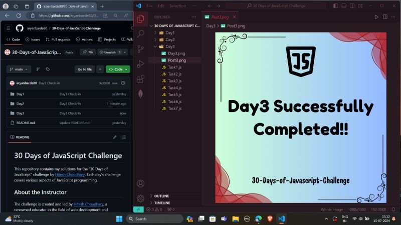 Aryan Barde on LinkedIn: #javascript #codingchallenge #learning ... Aryan Barde on LinkedIn: #javascript #codingchallenge #learning ...