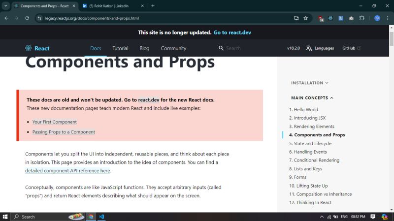 Rohit Katkar on LinkedIn: #reactjs #webdevelopment #learningjourney # ... Rohit Katkar on LinkedIn: #reactjs #webdevelopment #learningjourney # ...