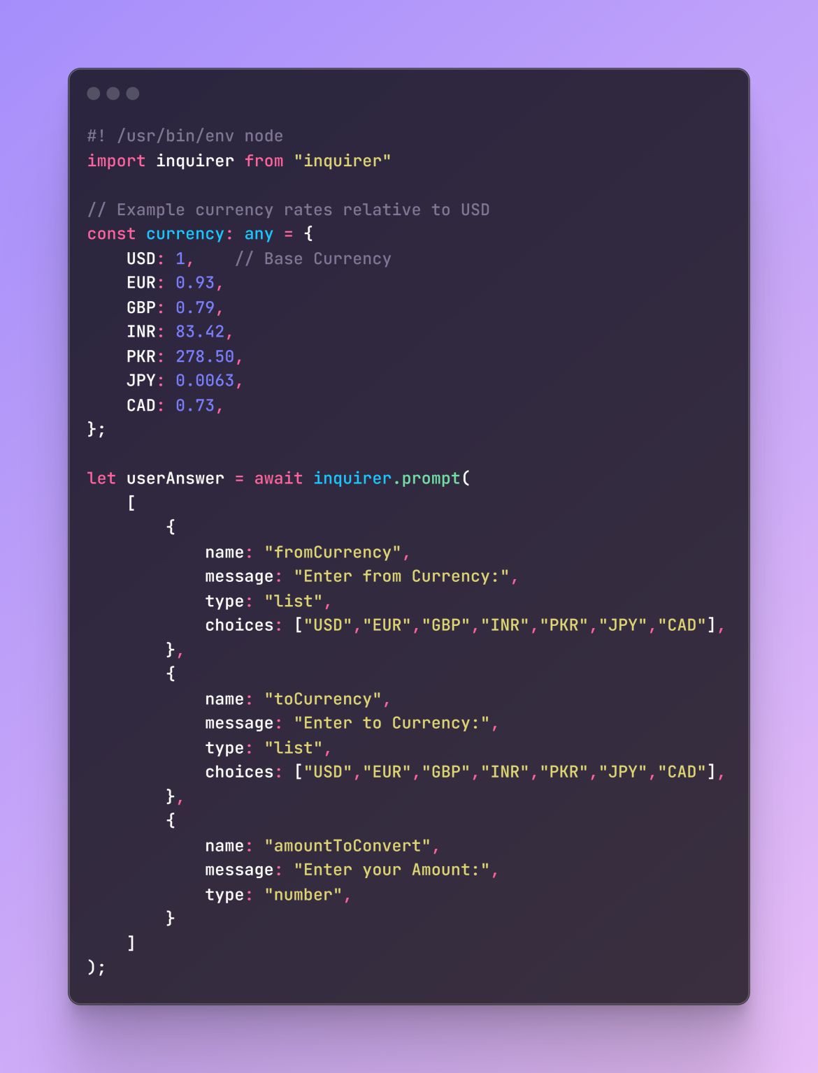 Abdullah Rasool on LinkedIn: #typescript #nodejs #currencyconverter # ... Abdullah Rasool on LinkedIn: #typescript #nodejs #currencyconverter # ...