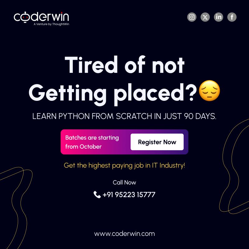 CoderWin on LinkedIn: #python #pythontraining #pythonprogramming # ... CoderWin on LinkedIn: #python #pythontraining #pythonprogramming # ...