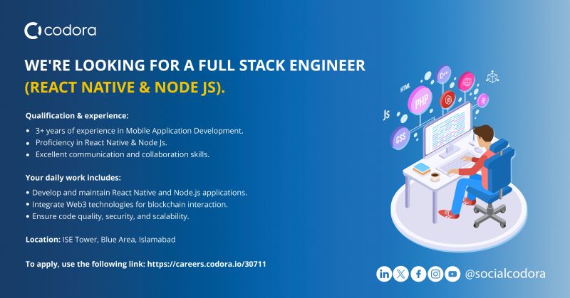 Shaista Awan on LinkedIn: #reactnative #web3 #nodejs #islamabad Shaista Awan on LinkedIn: #reactnative #web3 #nodejs #islamabad