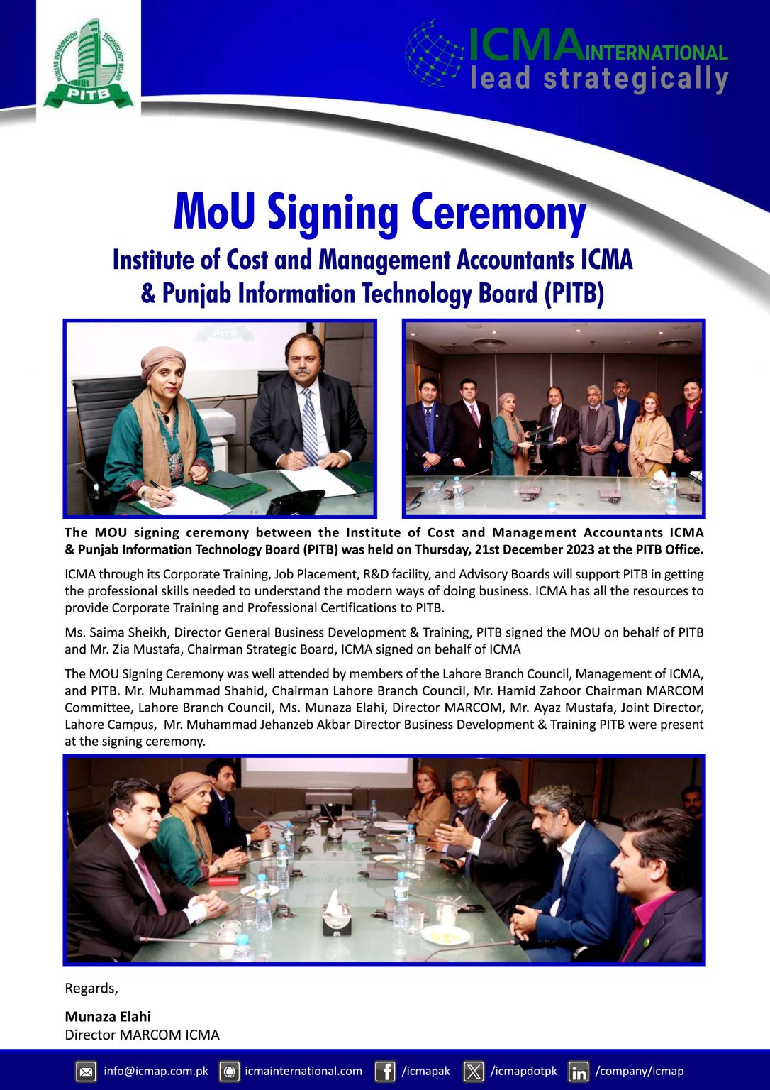 Institute of Cost and Management Accountants of Pakistan (ICMA Pakistan ... Institute of Cost and Management Accountants of Pakistan (ICMA Pakistan ...