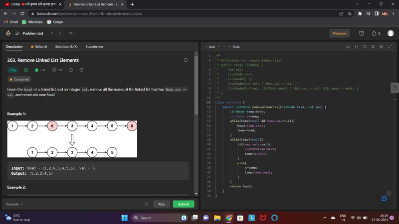 Kritan Jaiswal on LinkedIn: DAY-31/100 Problem-Remove linked list ... Kritan Jaiswal on LinkedIn: DAY-31/100 Problem-Remove linked list ...