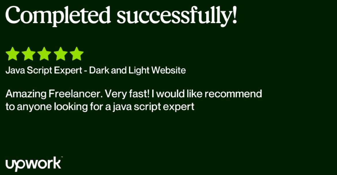 Muhammad Uzair on LinkedIn: #upwork #freelancer #webdev #javascript Muhammad Uzair on LinkedIn: #upwork #freelancer #webdev #javascript