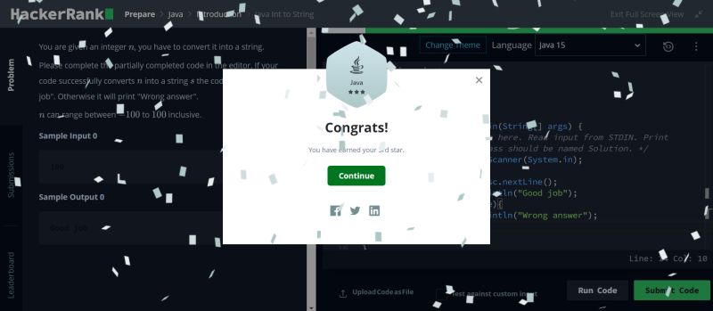 Kinjal Bisen on LinkedIn: #java #java #hackerrank Kinjal Bisen on LinkedIn: #java #java #hackerrank