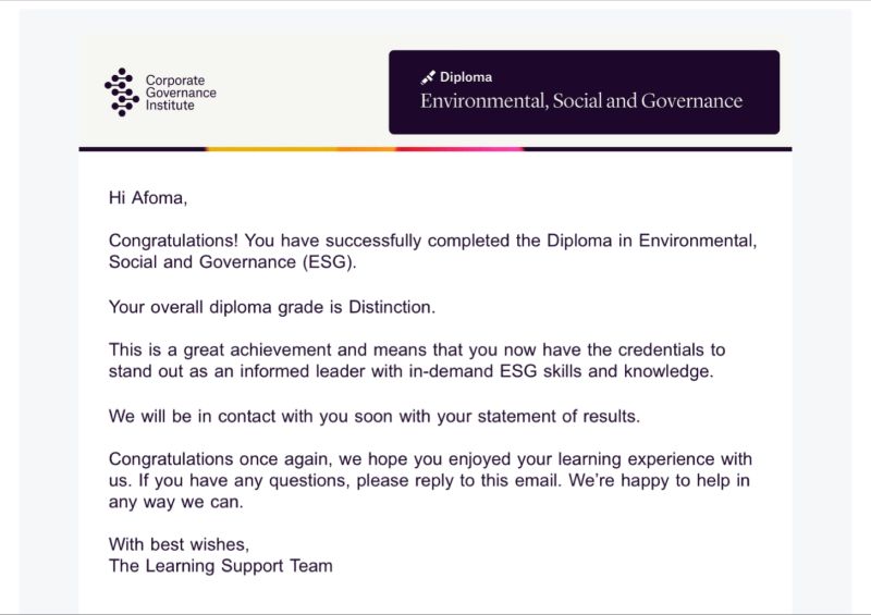 Afoma Ofodile on LinkedIn: #esg #corporategovernanceinstitute # ... Afoma Ofodile on LinkedIn: #esg #corporategovernanceinstitute # ...