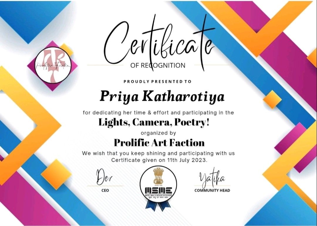 Priya katharotiya posted on LinkedIn Priya katharotiya posted on LinkedIn