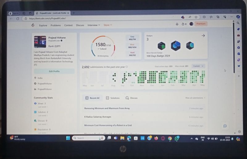 Prajwal Hirkane on LinkedIn: #365daychallenge #leetcode #dailycoding # ... Prajwal Hirkane on LinkedIn: #365daychallenge #leetcode #dailycoding # ...