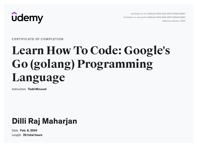 Dilli Maharjan on LinkedIn: #golang #programming Dilli Maharjan on LinkedIn: #golang #programming