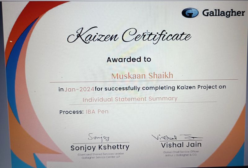 Muskaan Shaikh on LinkedIn: #goals2024 #kaizen #gallagher #gcoe # ... Muskaan Shaikh on LinkedIn: #goals2024 #kaizen #gallagher #gcoe # ...