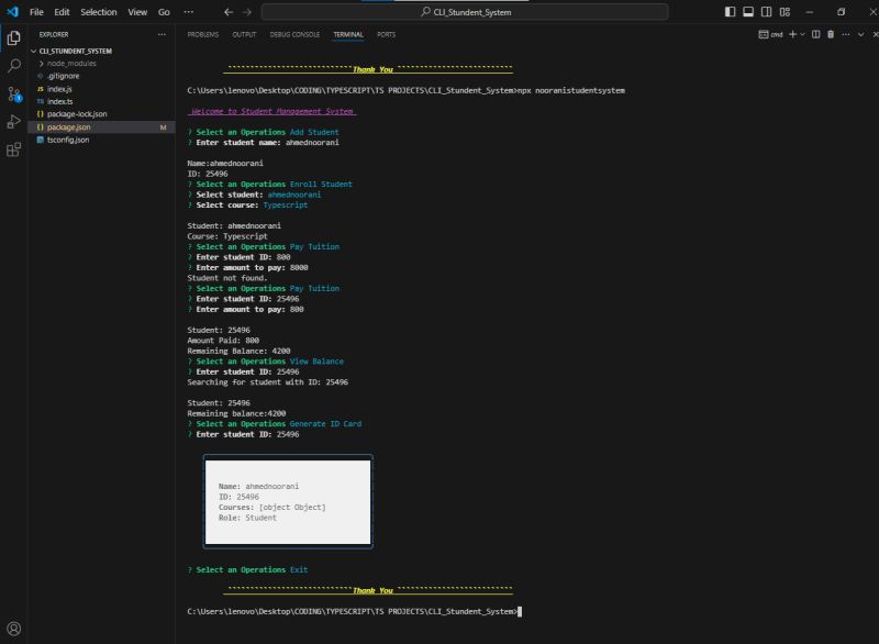 Muhammad Ahmed Noorani(Memon) on LinkedIn: #cli #typescript # ... Muhammad Ahmed Noorani(Memon) on LinkedIn: #cli #typescript # ...
