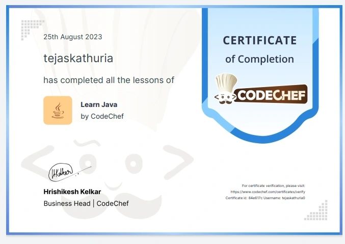 Tejas Kathuria on LinkedIn: #codechef #java #basics Tejas Kathuria on LinkedIn: #codechef #java #basics
