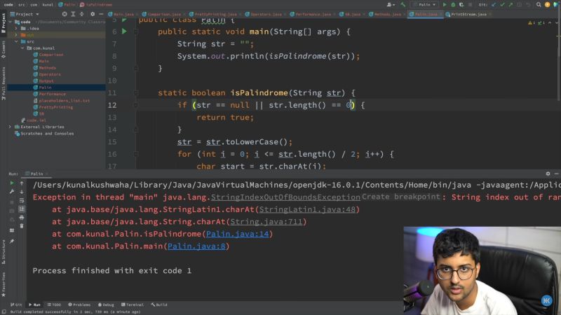 Learned string manipulation in Java with Kunal Kushwaha | yashvardhan ... Learned string manipulation in Java with Kunal Kushwaha | yashvardhan ...