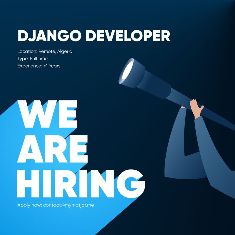 Matjar on LinkedIn: #python #django #nodejs #pythondeveloper #algeria # ... Matjar on LinkedIn: #python #django #nodejs #pythondeveloper #algeria # ...