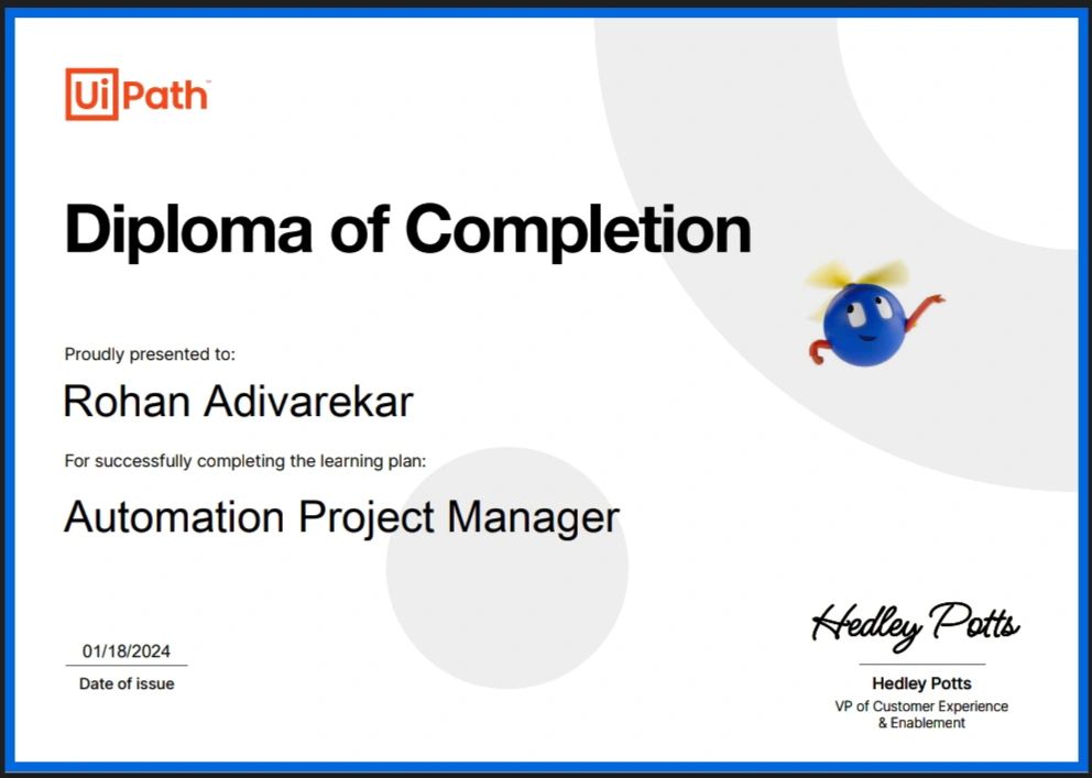 Rohan Adivarekar on LinkedIn: 🎓 Exciting News! 🚀 Just completed my ... Rohan Adivarekar on LinkedIn: 🎓 Exciting News! 🚀 Just completed my ...