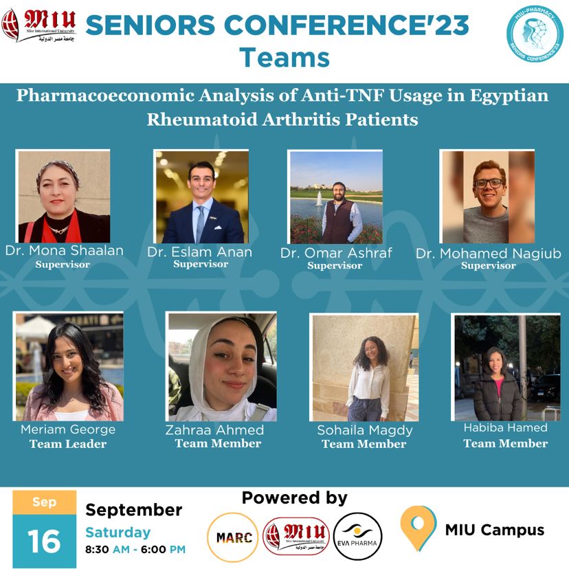 Pharmacy Seniors Conference 2023-Misr International University on ... Pharmacy Seniors Conference 2023-Misr International University on ...