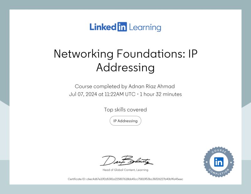 Adnan Riaz Ahmad on LinkedIn: #networkengineering #computernetworking # ... Adnan Riaz Ahmad on LinkedIn: #networkengineering #computernetworking # ...