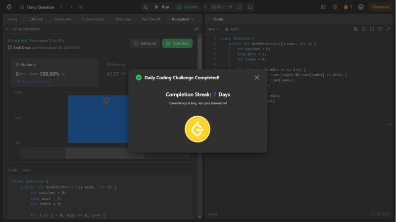 Aksh Desai on LinkedIn: Day 28 of solving LeetCode problems 👨💻 ... Aksh Desai on LinkedIn: Day 28 of solving LeetCode problems 👨💻 ...