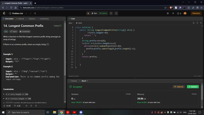 How to solve leetcode problem 14 | Dhruv Vasisht posted on the topic ... How to solve leetcode problem 14 | Dhruv Vasisht posted on the topic ...