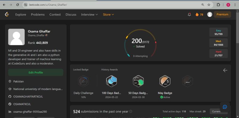 Osama Ghaffar on LinkedIn: #leetcode #coding #programming #milestone # ... Osama Ghaffar on LinkedIn: #leetcode #coding #programming #milestone # ...