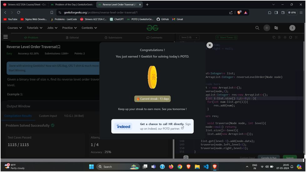 Ashmitsingh Mala on LinkedIn: #100daysofdsa #coding #dsa Ashmitsingh Mala on LinkedIn: #100daysofdsa #coding #dsa