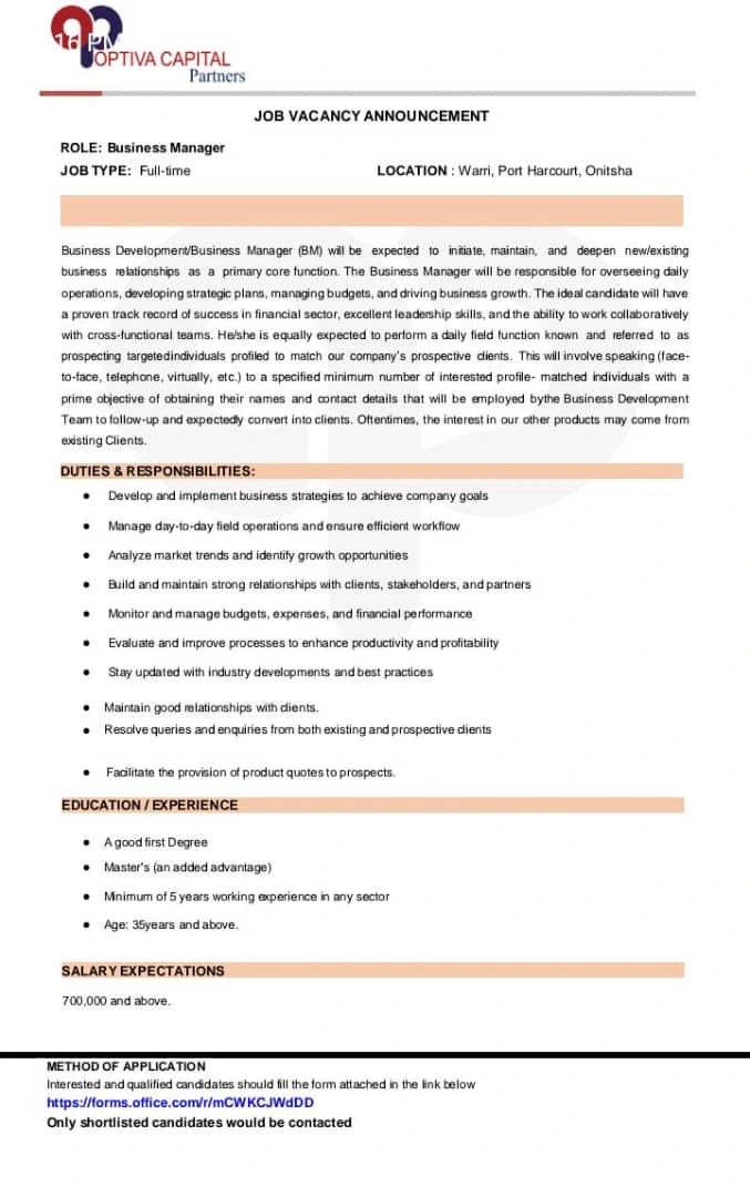 Muideen Sholadoye Yusuf on LinkedIn: Dear All, Optiva Capital Partners ... Muideen Sholadoye Yusuf on LinkedIn: Dear All, Optiva Capital Partners ...