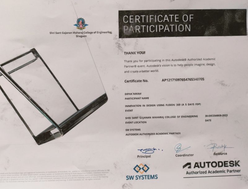 Dipak Nikam on LinkedIn: Successfully completed 5 days FDP on ... Dipak Nikam on LinkedIn: Successfully completed 5 days FDP on ...