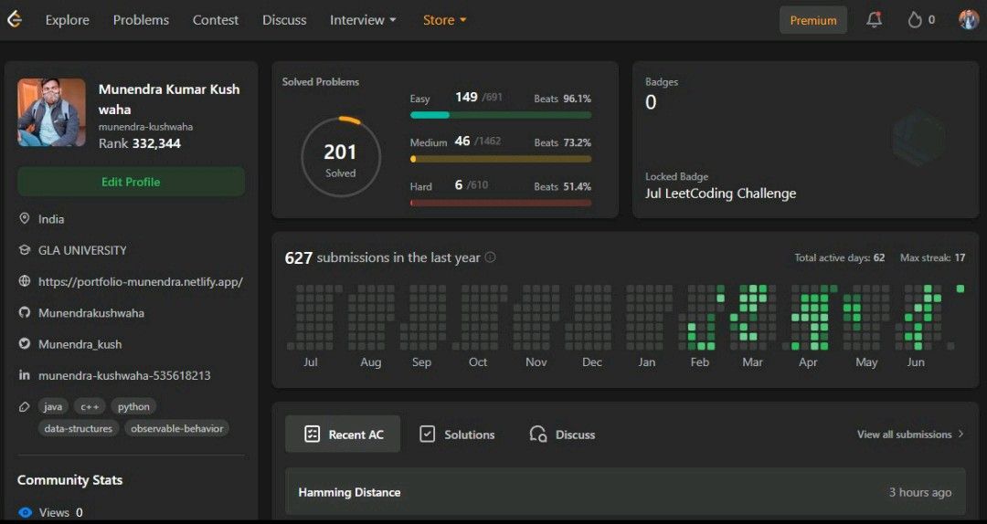 Munendra Kushwaha on LinkedIn: #leetcode #codingjourney # ... Munendra Kushwaha on LinkedIn: #leetcode #codingjourney # ...