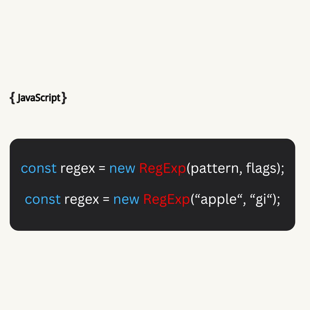 How to create a RegExp object with flags | Zohra Abiyeva posted on the ... How to create a RegExp object with flags | Zohra Abiyeva posted on the ...