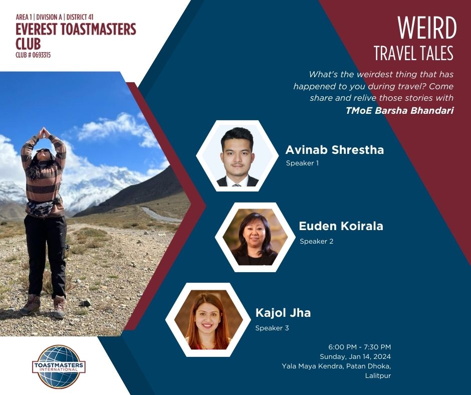 Everest Toastmasters Club on LinkedIn: Come to Everest Toastmasters ... Everest Toastmasters Club on LinkedIn: Come to Everest Toastmasters ...