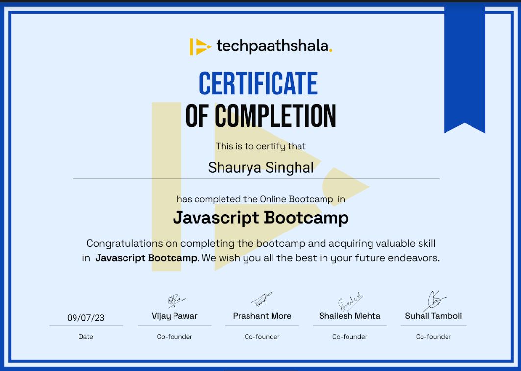 Shaurya Singhal on LinkedIn: #javascript #bootcamp #easylearning Shaurya Singhal on LinkedIn: #javascript #bootcamp #easylearning
