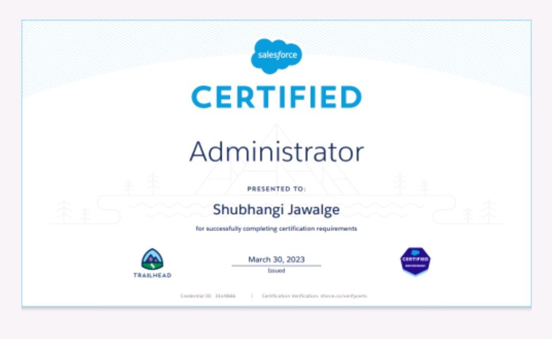 Shubhangi Jawalge on LinkedIn: #steppingup #salesforceadmin #smallsteps ... Shubhangi Jawalge on LinkedIn: #steppingup #salesforceadmin #smallsteps ...