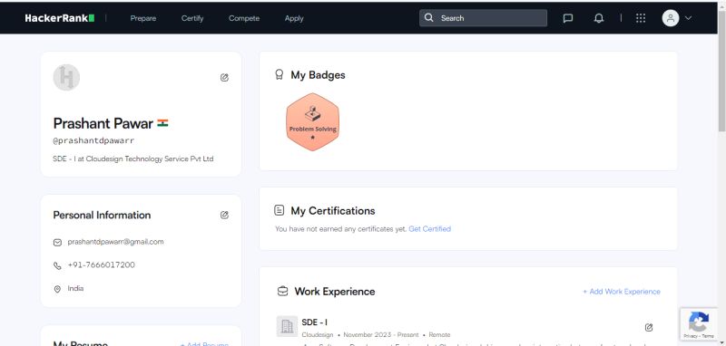 My first badge of DSA on HackerRank! | Prashant Pawar posted on the ... My first badge of DSA on HackerRank! | Prashant Pawar posted on the ...