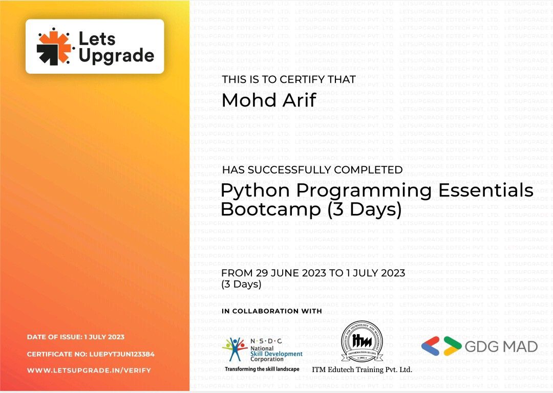 Mohd Arif on LinkedIn: #pythonprogramming #learning #pythonprogramming ... Mohd Arif on LinkedIn: #pythonprogramming #learning #pythonprogramming ...