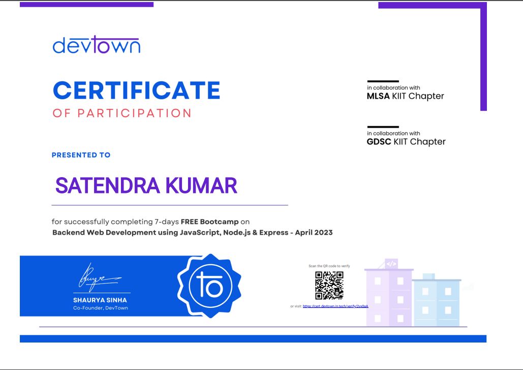 SATENDRA KUMAR on LinkedIn: #webdevelopment #javascript #nodejs # ... SATENDRA KUMAR on LinkedIn: #webdevelopment #javascript #nodejs # ...