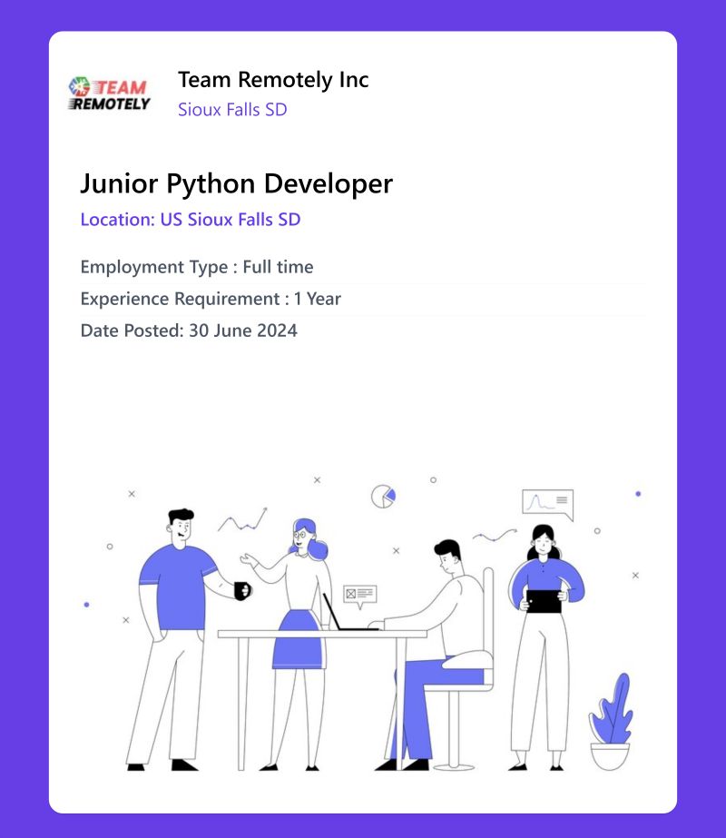 Job Zapper on LinkedIn: #python #developer #softwaredevelopment #jobs # ... Job Zapper on LinkedIn: #python #developer #softwaredevelopment #jobs # ...