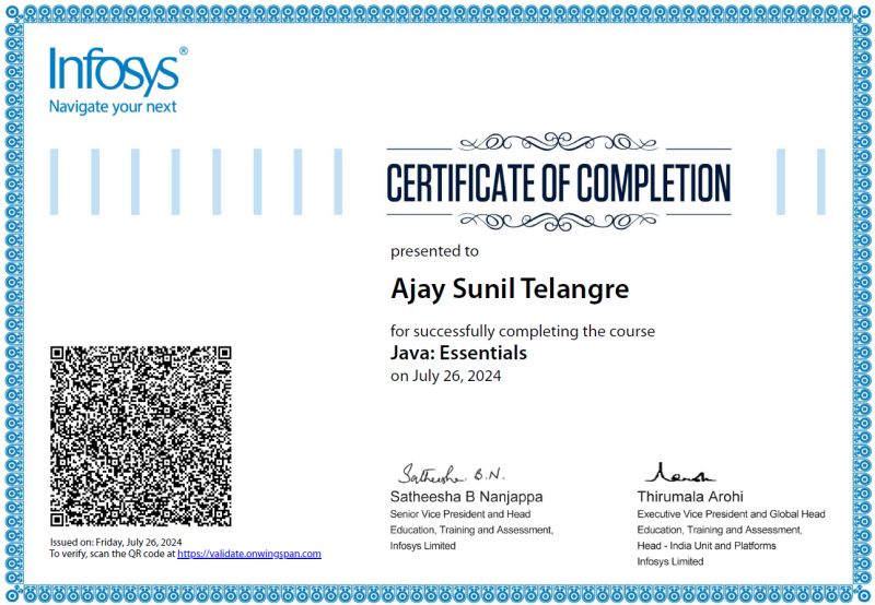 Ajay Telangre on LinkedIn: #java #programming #continuouslearning # ... Ajay Telangre on LinkedIn: #java #programming #continuouslearning # ...