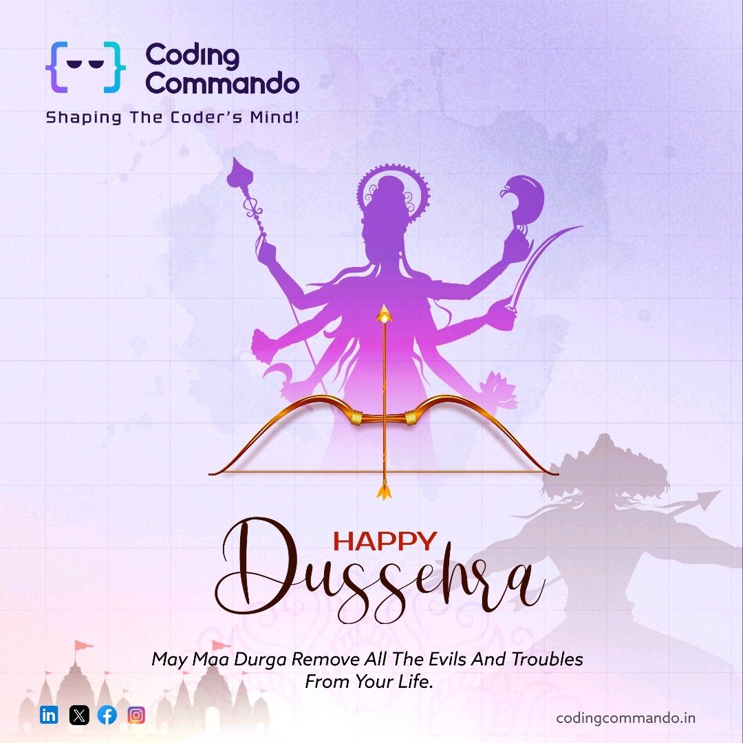 Akash Umang on LinkedIn: #happydusshera #codingcommando #coding Akash Umang on LinkedIn: #happydusshera #codingcommando #coding