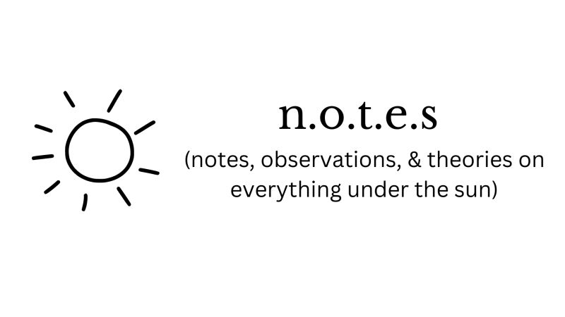 Bhavya Sood on LinkedIn: Sharing n.o.t.e.s (notes, observations ... Bhavya Sood on LinkedIn: Sharing n.o.t.e.s (notes, observations ...