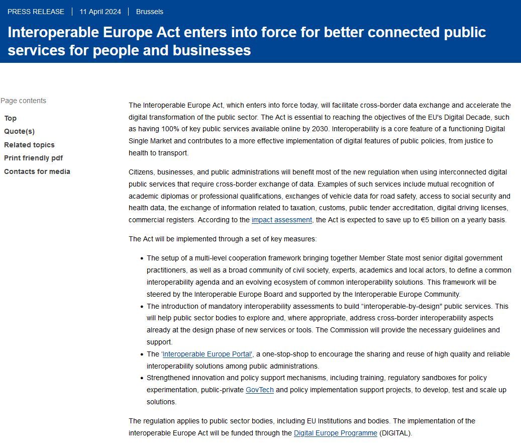 Ekaitz Garcia Lizarza on LinkedIn: European Commission - Interoperable ... Ekaitz Garcia Lizarza on LinkedIn: European Commission - Interoperable ...