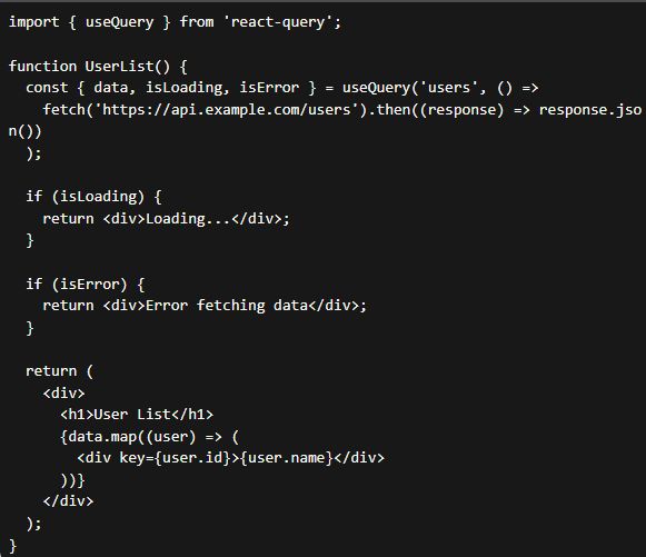 Omar Farid on LinkedIn: 🎯 React.js Top tip 17: React Query is a library ... Omar Farid on LinkedIn: 🎯 React.js Top tip 17: React Query is a library ...
