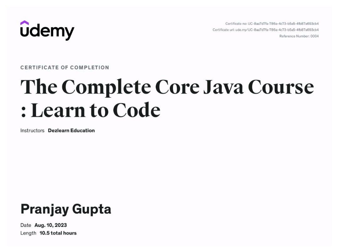Pranjay Gupta on LinkedIn: #java #programming Pranjay Gupta on LinkedIn: #java #programming
