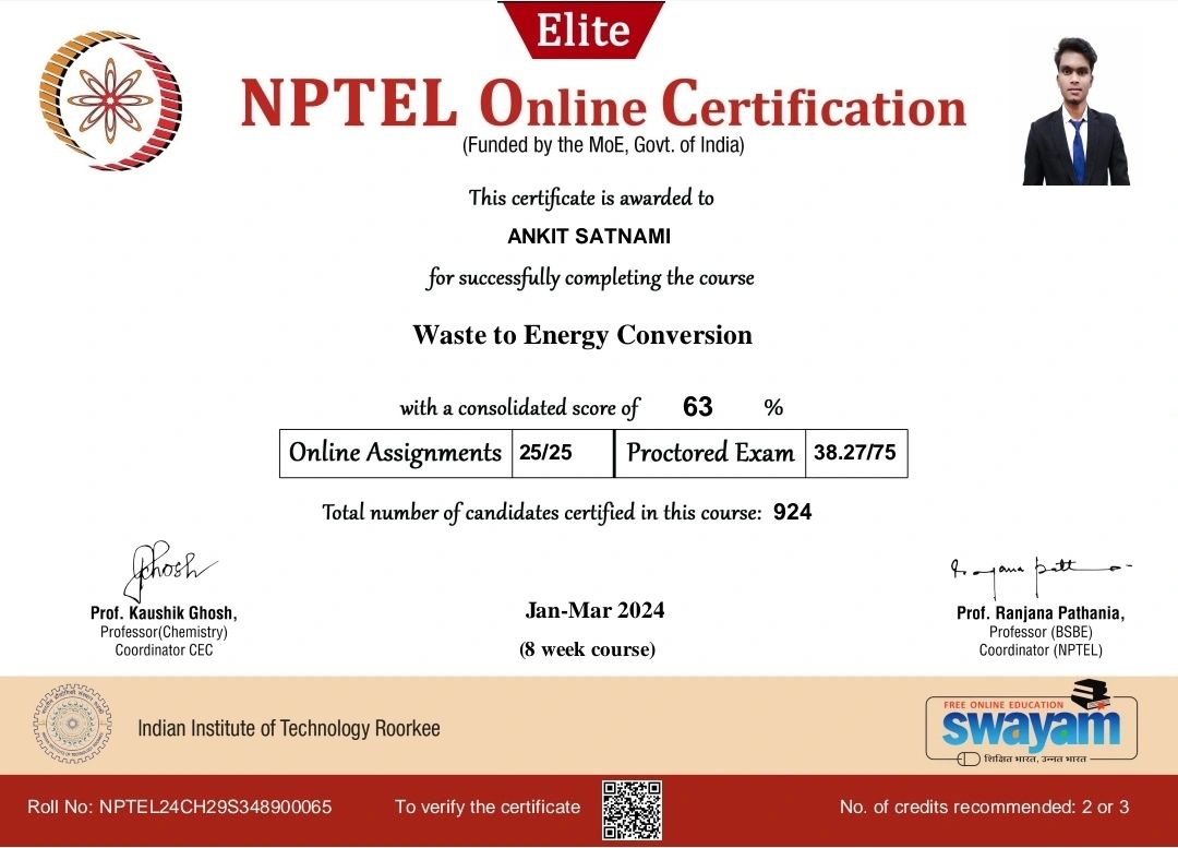 Ankit Satnami on LinkedIn: #nptel #iitkharagpur #iitroorkee # ... Ankit Satnami on LinkedIn: #nptel #iitkharagpur #iitroorkee # ...