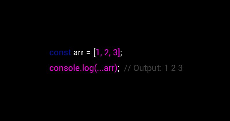 Sudesh More on LinkedIn: The spread (...) syntax allows an iterable ... Sudesh More on LinkedIn: The spread (...) syntax allows an iterable ...